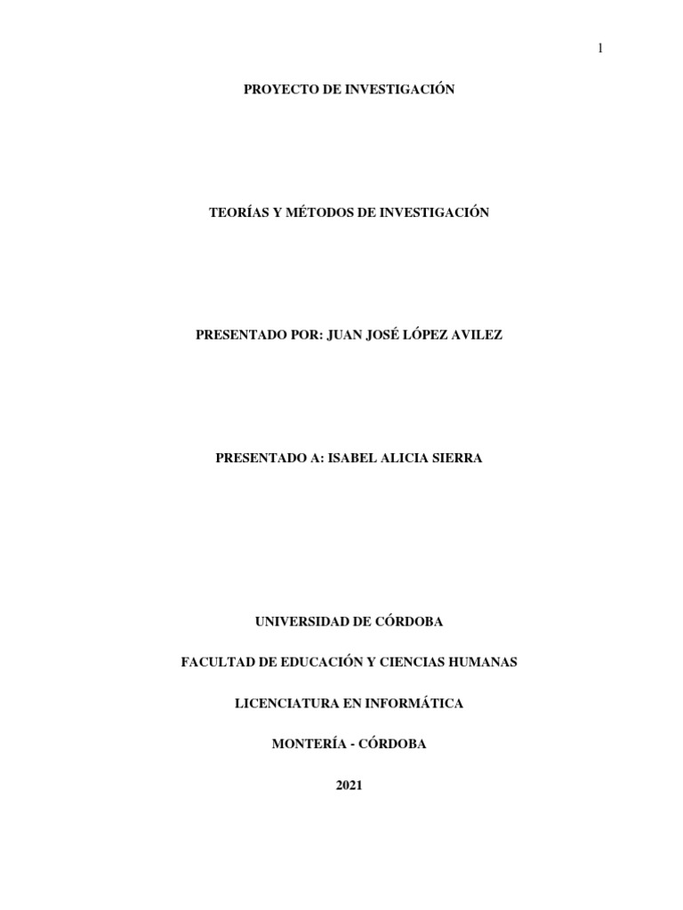 Proyecto de Investigación (Acoso Escolar o Bullying) | PDF | Violencia ...