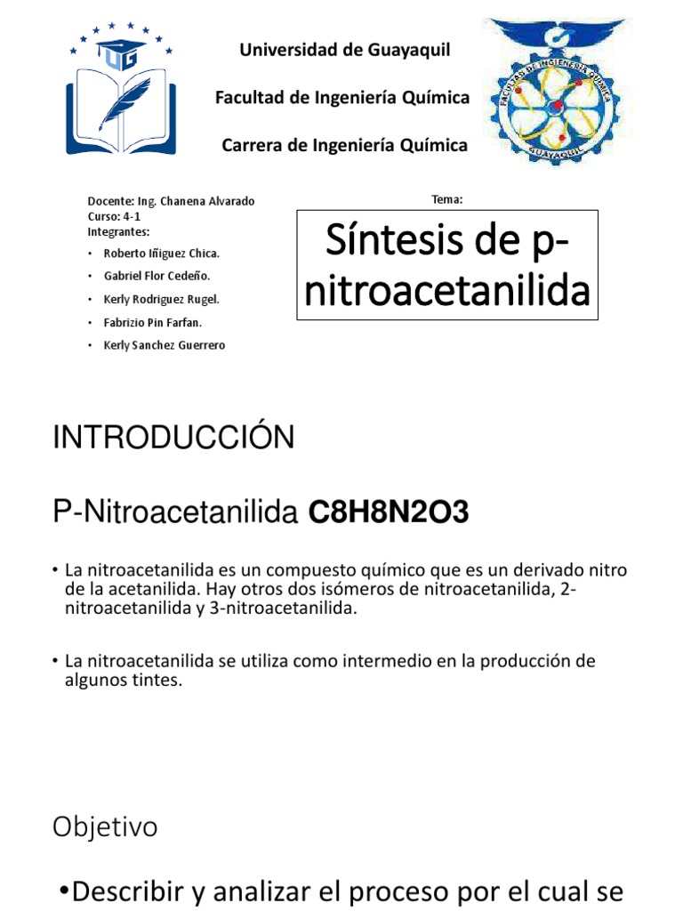 Síntesis de P-Nitroacetanilida | PDF | Química | Ciencias fisicas