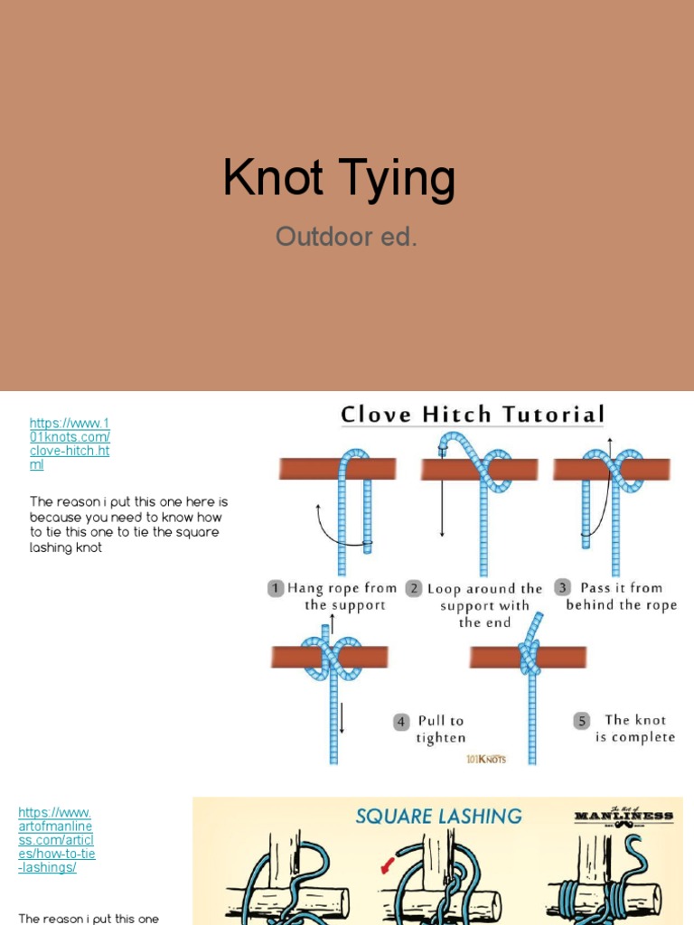 Knot Tying Pdf