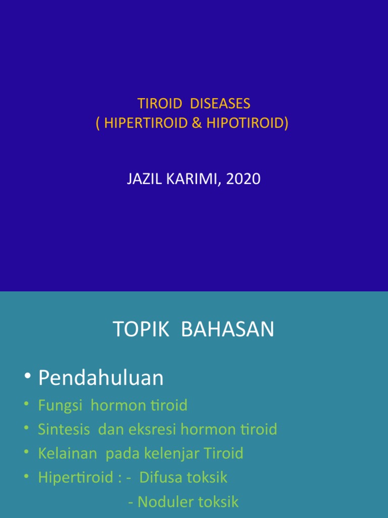 Hipertiroid Dan Hipotiroid | PDF