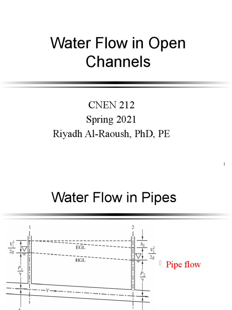 Water Flow in Open Channels | PDF | Statistical Mechanics | Physical ...