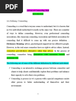 Egan's Three-Stage Counseling Model | PDF | Psychotherapy | Psychology