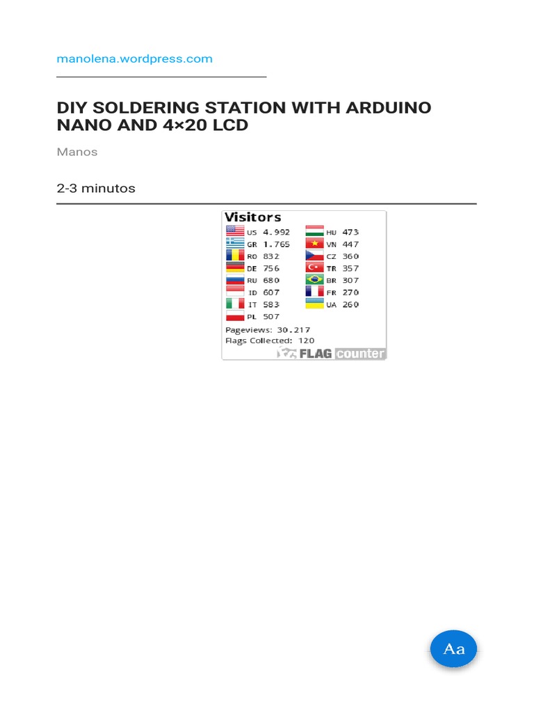 Arduino Nano DIY Soldering Station | PDF | Computers