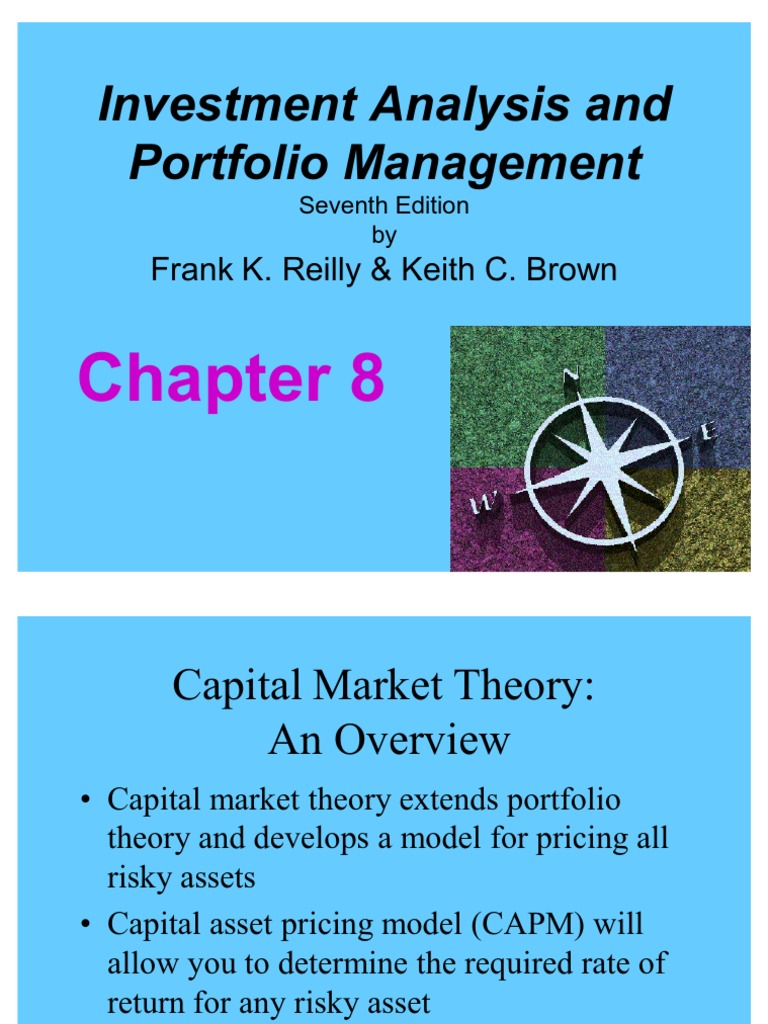 Chapter 8 Introduction To Asset Pricing Models Pdf Capital Asset