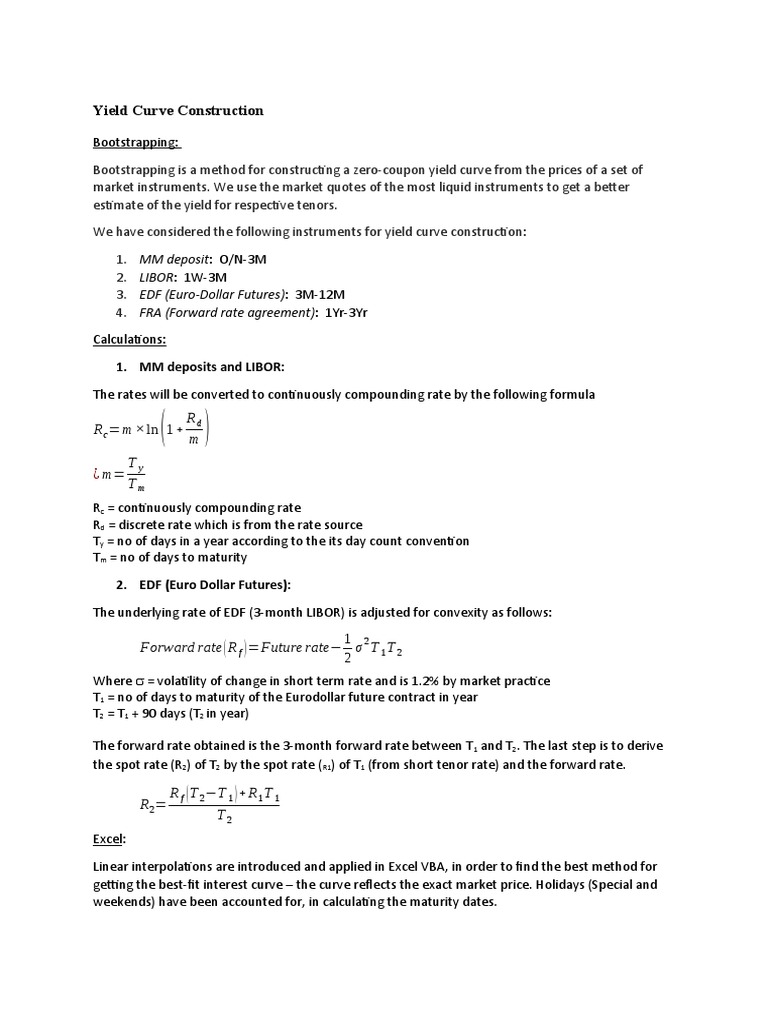Yield Curve Construction | PDF