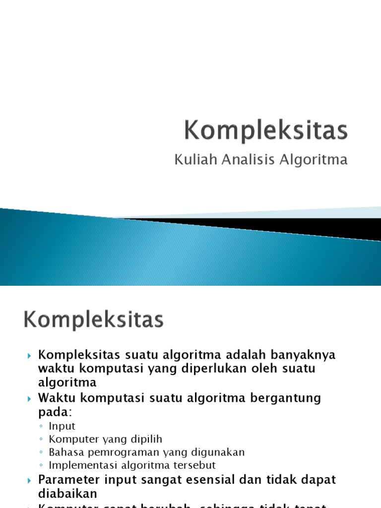 Kompleksitas | PDF