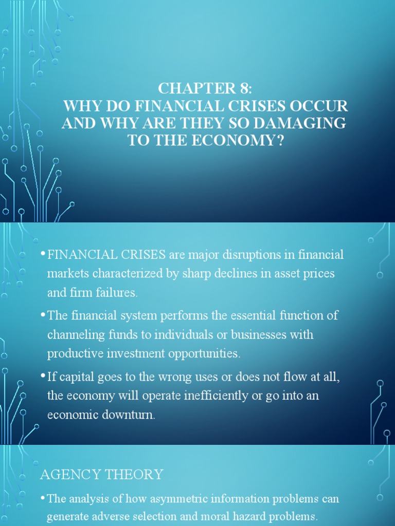 Chapter 8 Why Do Financial Crises Occur | PDF | Financial Crises | Banks