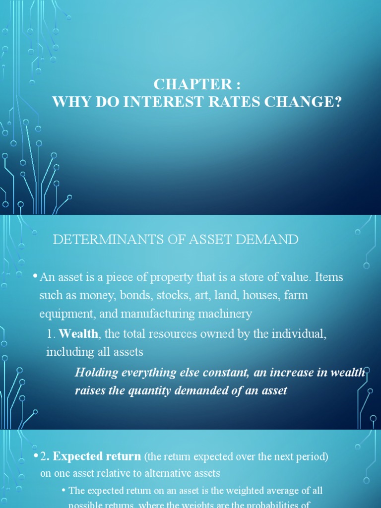 Chapter 4 Why Do Interest Rates Change | Download Free PDF | Demand ...