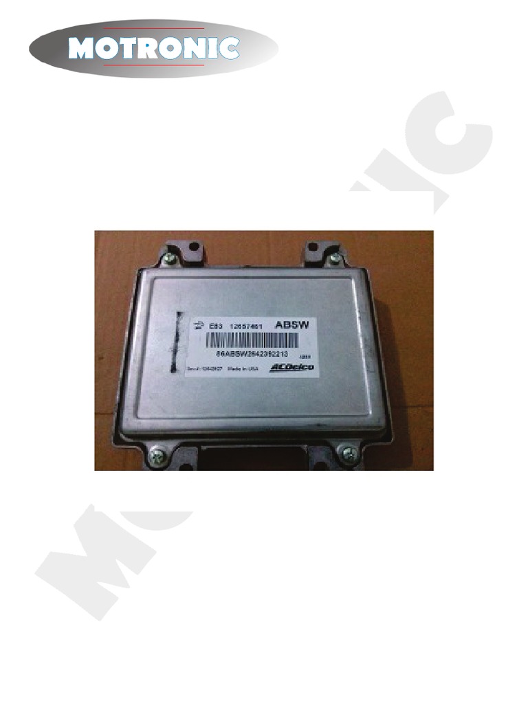 04-Manual Acdelco E83 | PDF