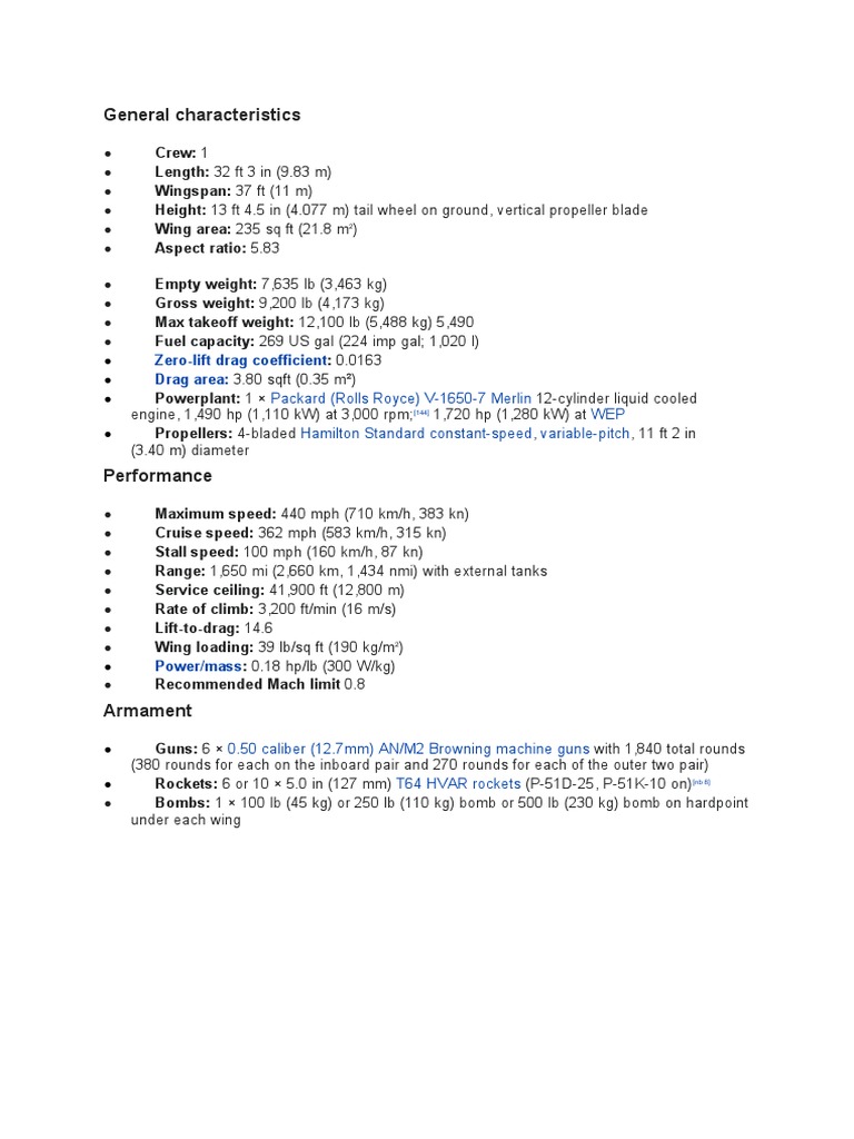 General Characteristics: Zero-Lift Drag Coefficient Drag Area | PDF