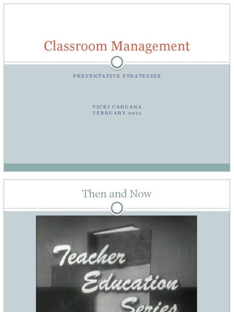 Classroom Management: Preventative Strategies | PDF | Career & Growth