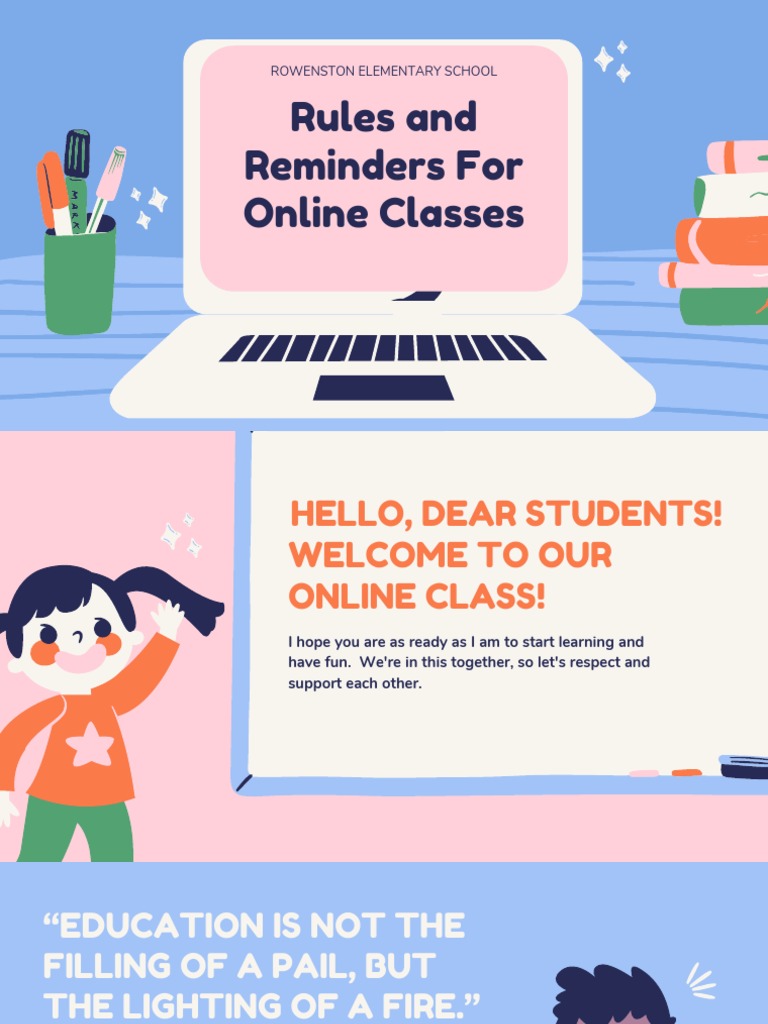 Online Class Rules & Etiquette Guide | PDF | Classroom | Online And Offline