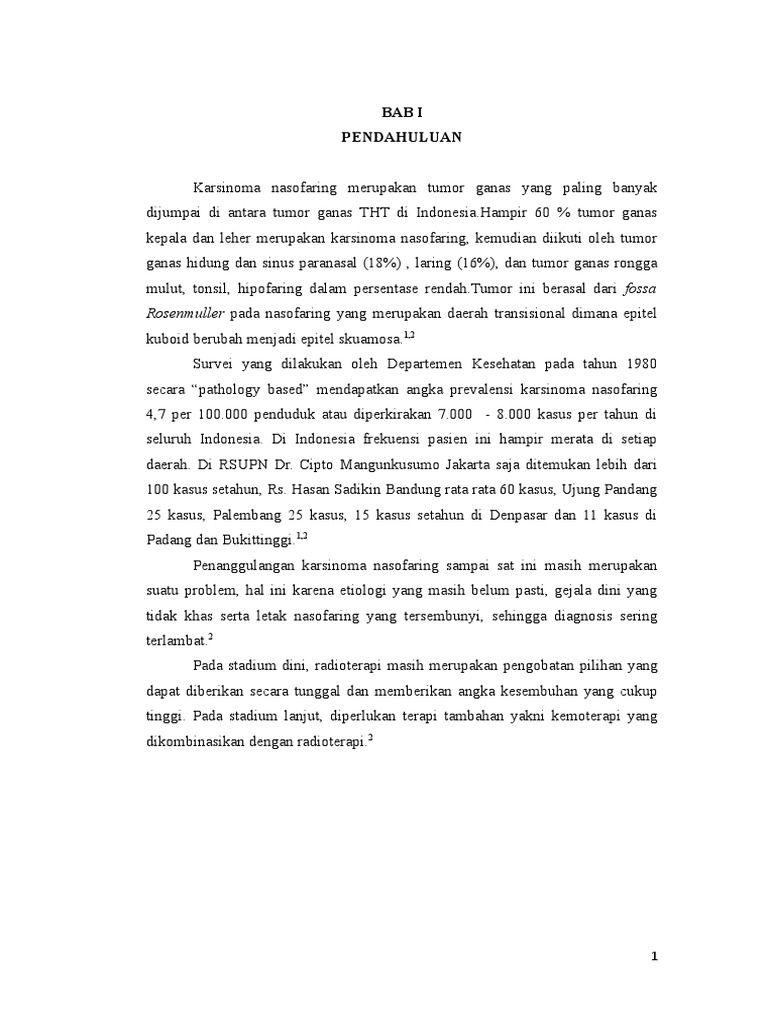 Refrat Nasopharyngeal Carsinoma, PUTRI KARLINA | PDF