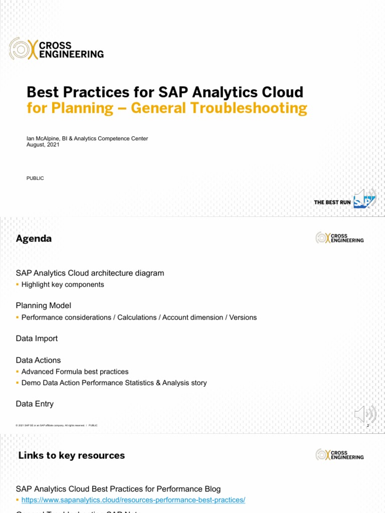 SAC - Performance Best Practices For Planning | PDF | Cloud Computing ...