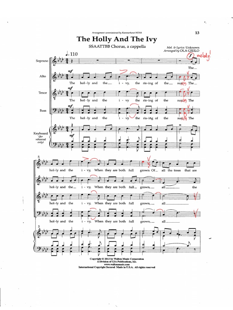 The Holly and The Ivy | PDF