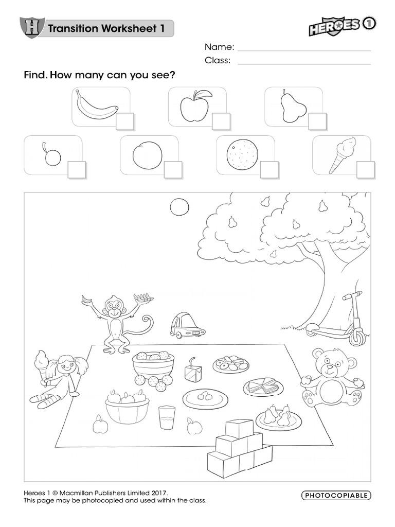 Worksheet Primary 1 - Starter | PDF