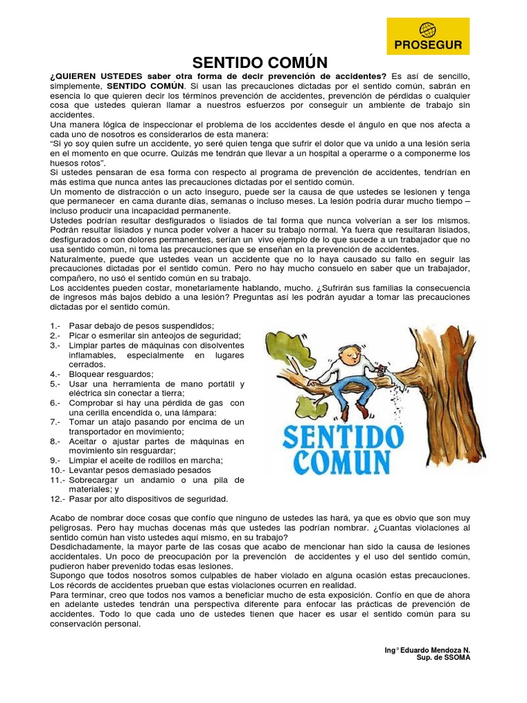 Sentido Comun | PDF | Sentido común