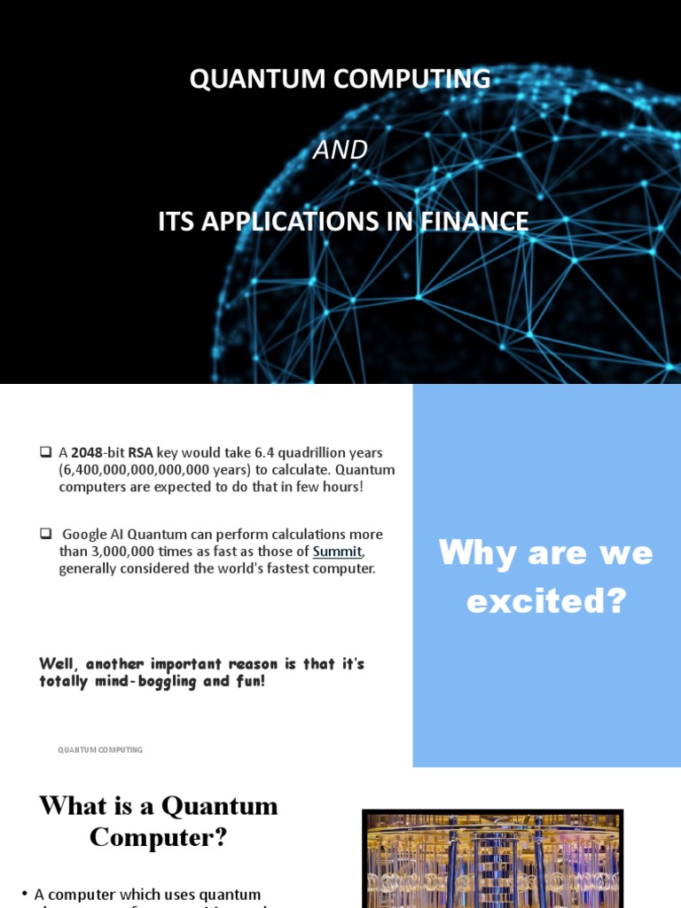 Quantum Computing and Finance | PDF | Quantum Computing | Mathematical ...