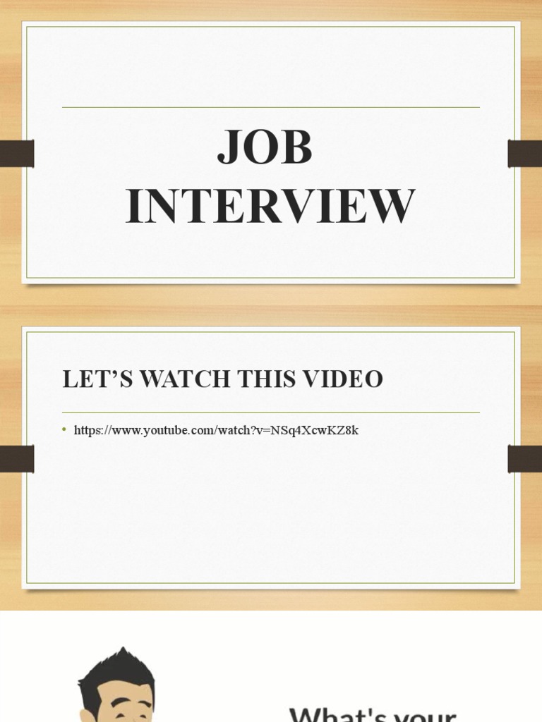 Job Interview | PDF