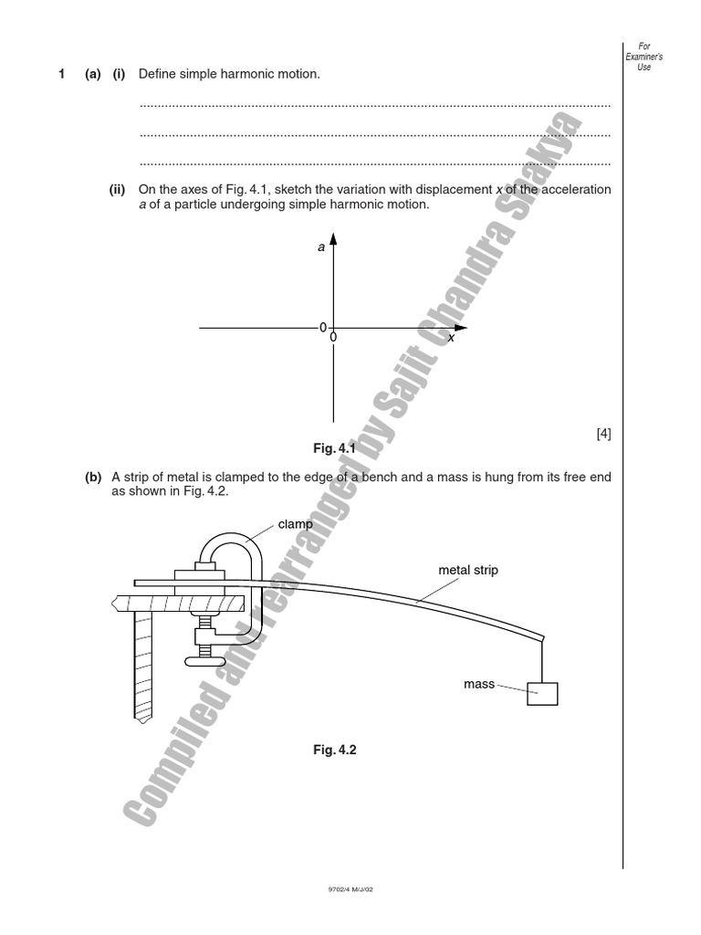 Simple Harmonic Motion | PDF | Amplitude | Density