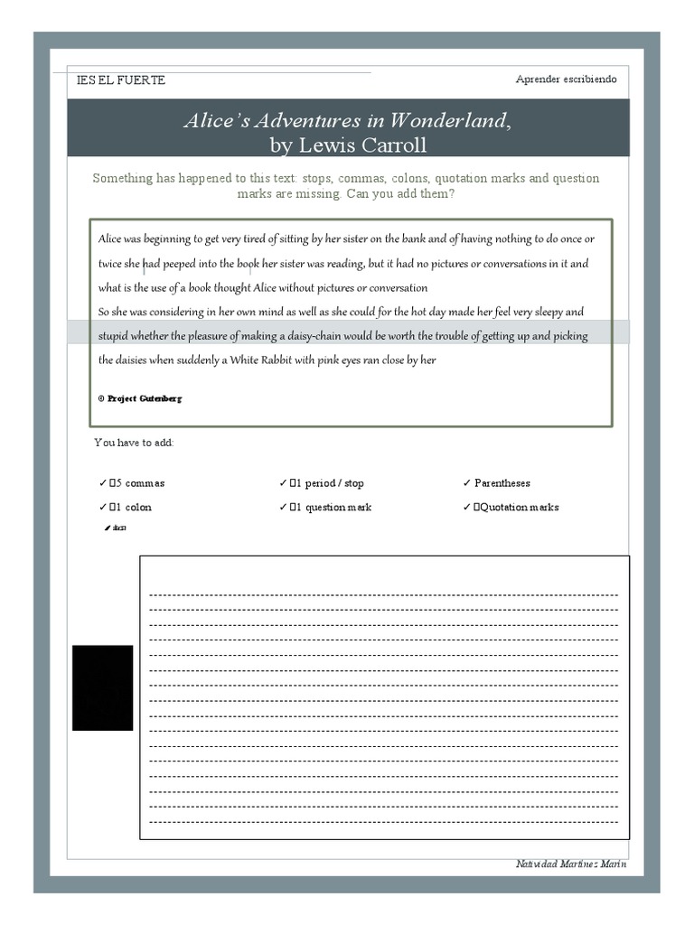 Alice's Adventures in Wonderland | PDF | Lewis Carroll | Alice's ...