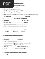 Worksheet Pangatnig | PDF
