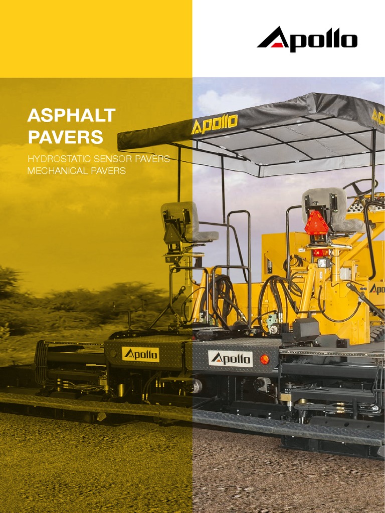 Apollo Asphalt Pavers Brochure MPB-1165-02-En | PDF | Transmission ...