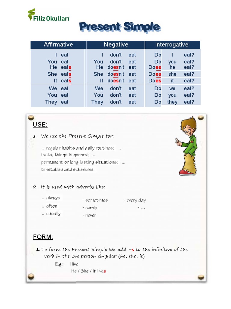 Present-Simple Worksheet | PDF | Verb | Linguistics