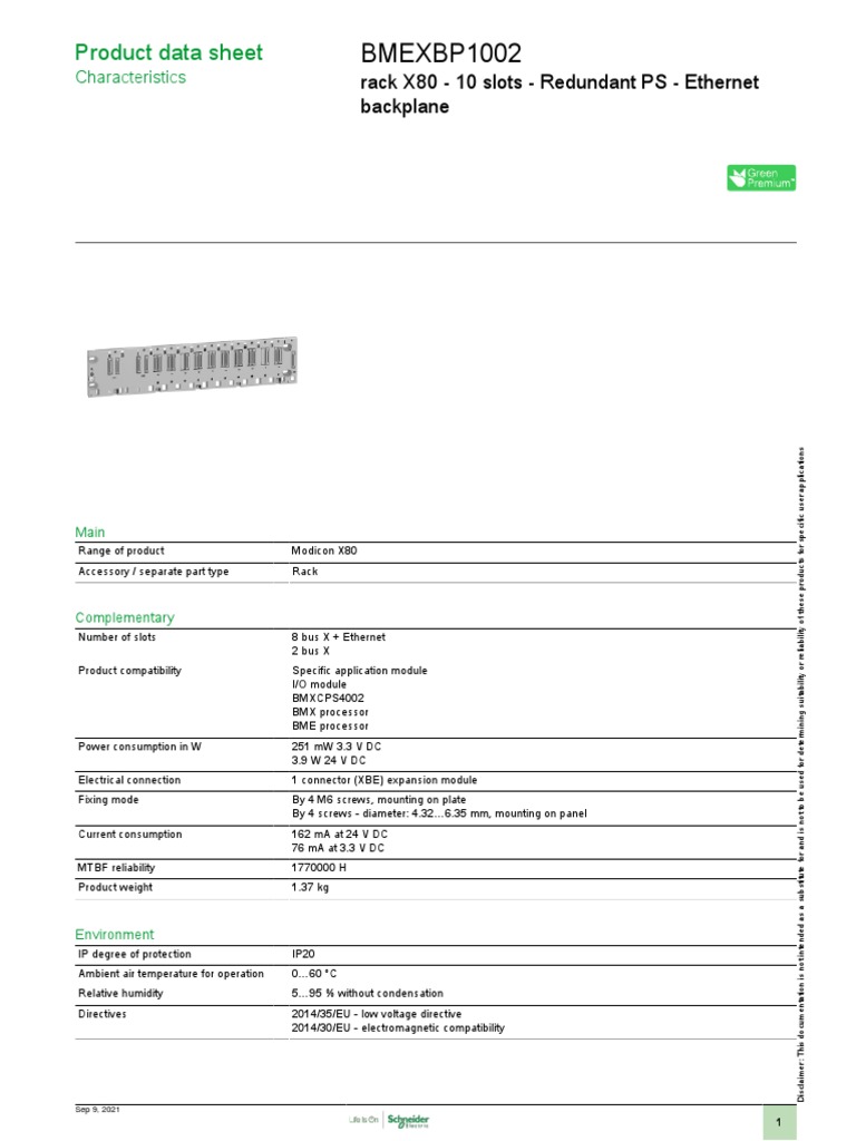 Modicon X80 Modules - BMEXBP1002 | PDF | Electrical Connector | Electrical Engineering
