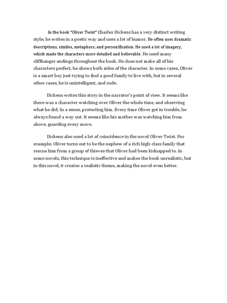 Charles Dickens Wtiting Style | PDF