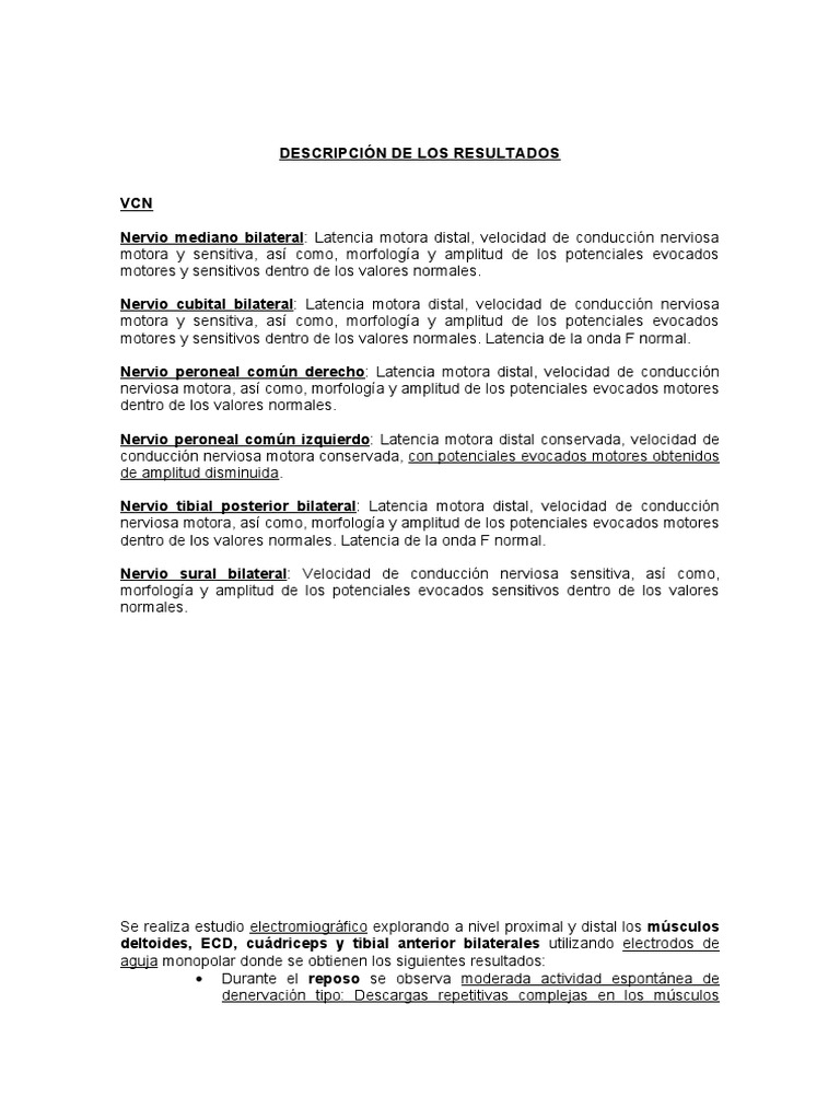 VCM | PDF | Nervio | Electromiografia
