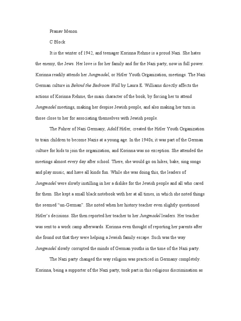 Behind The Bedroom Wall | PDF | Nazi Party | Nazi Germany