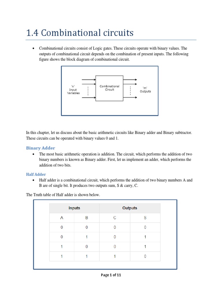Combinational And Sequential Circuits Pdf Computing Electronics