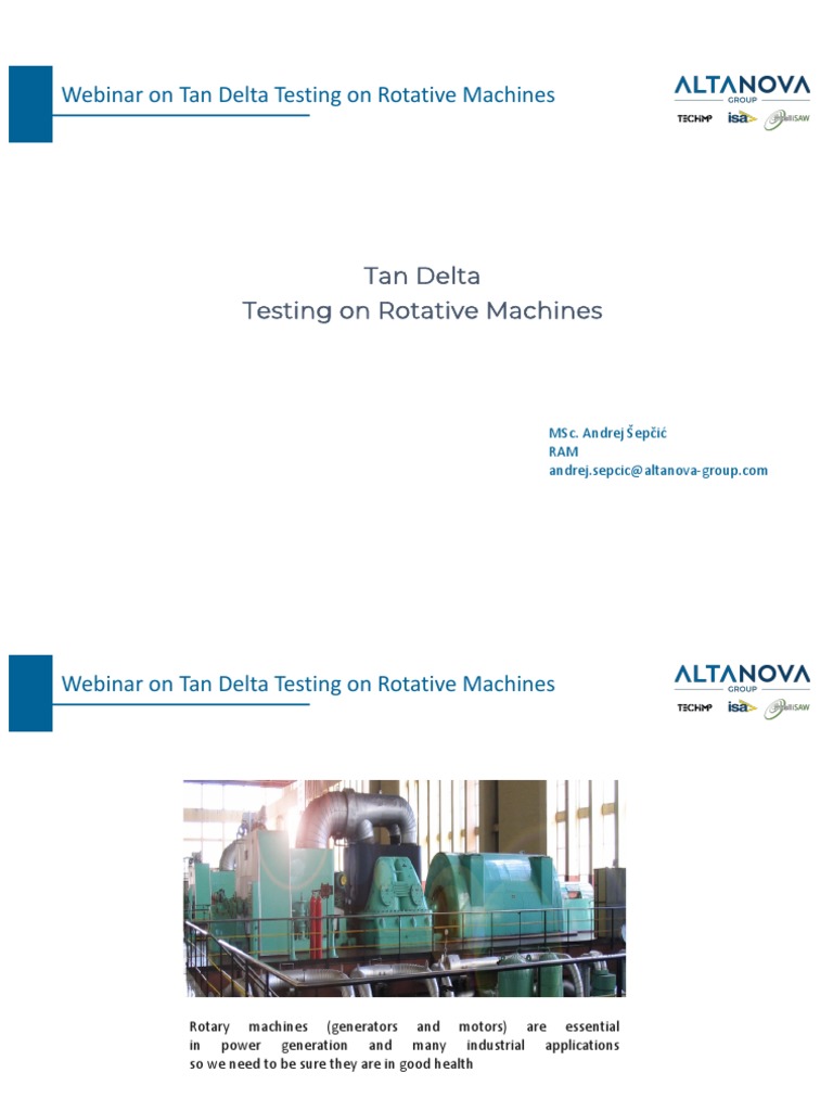 Tan Delta Testing for Rotative Machines | PDF | Capacitor | Dielectric
