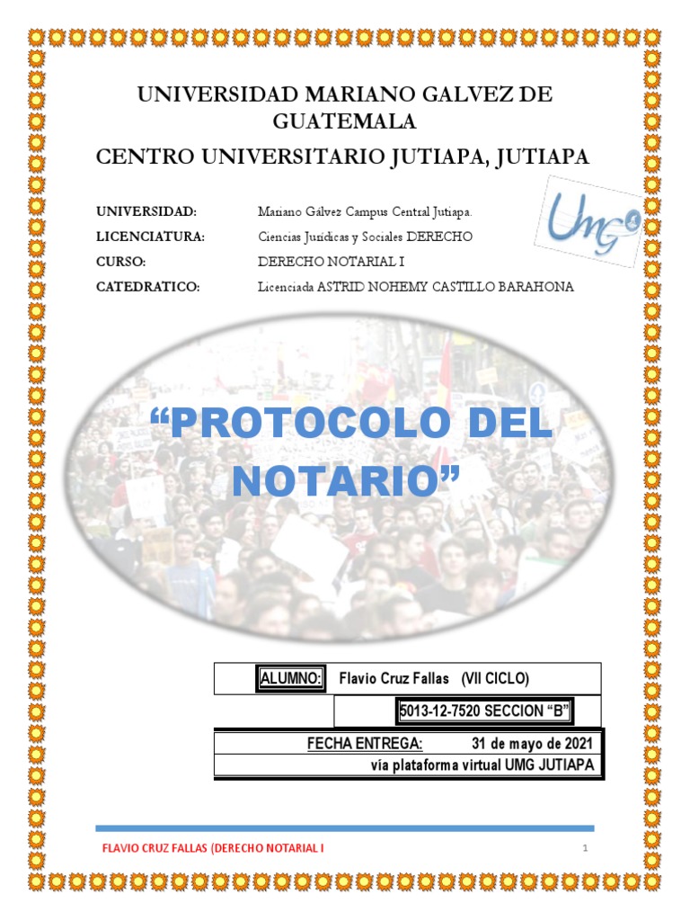 PROTOCOLO DEL NOTARIO Ensayo. | PDF | Justicia | Crimen y violencia