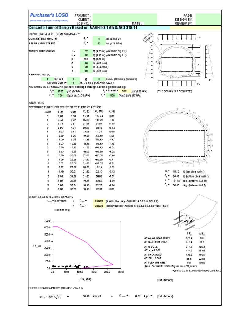 Concrete Tunnel | PDF | Mechanical Engineering | Solid Mechanics