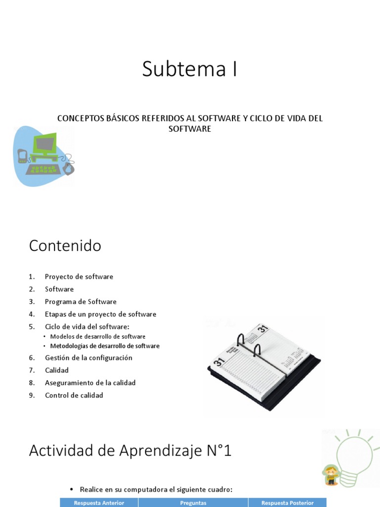 Subtema I Conceptos Básicos | PDF | Software | Ingeniería de software