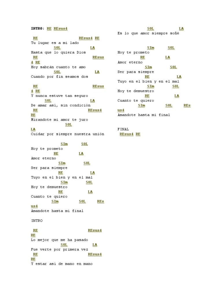 Hoy Te Prometo | PDF | Poesía