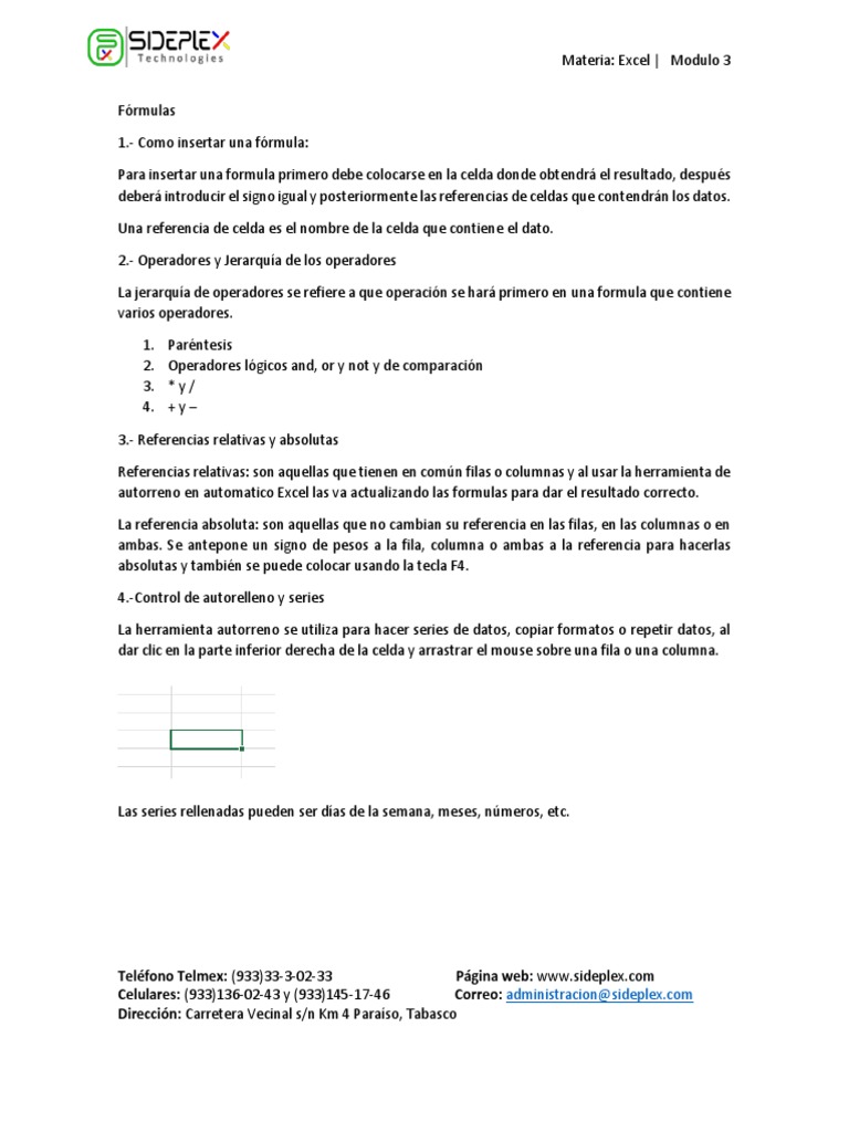 Modulo 5 Excel | PDF | Microsoft Excel | Informática