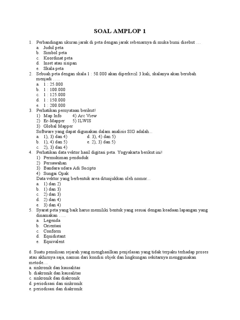 Soal Amplop 1 LCT IPS | PDF