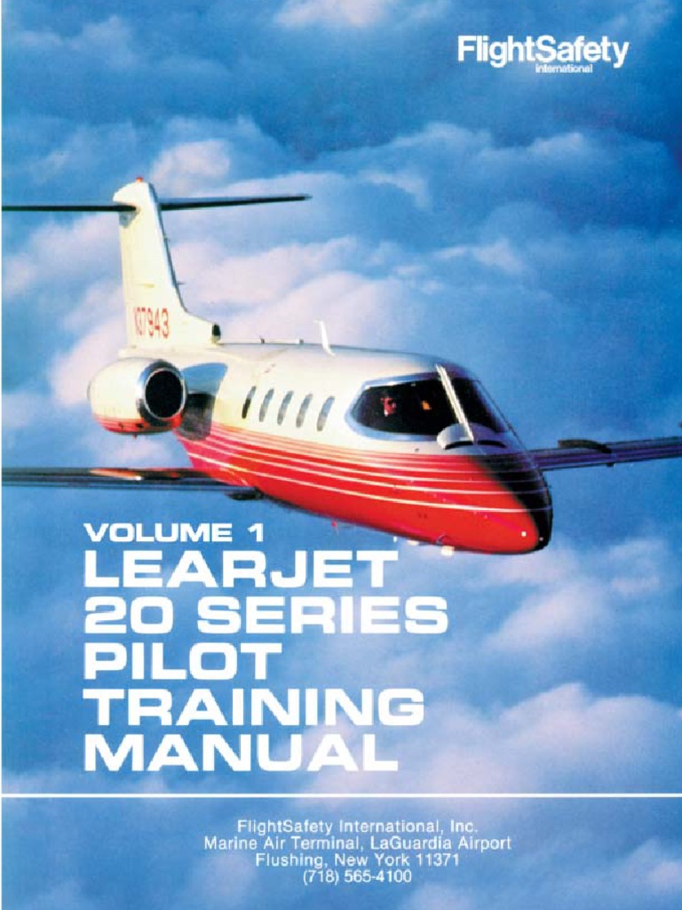 Learjet 20 Series Pilot Training Manual Volume 1 | PDF | Takeoff ...