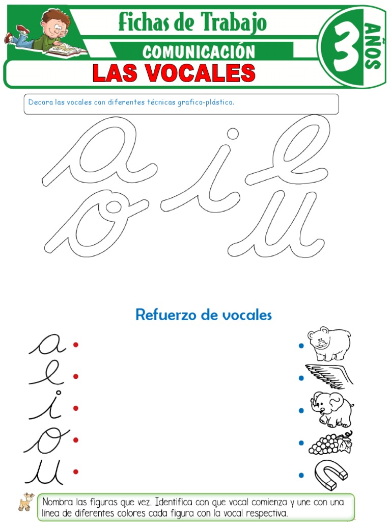 Las Vocales para Ninos de 3 Anos | PDF