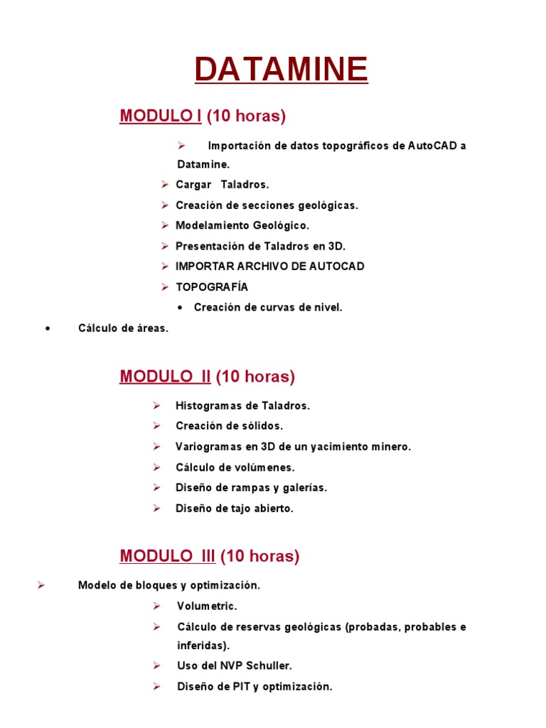 DATAMINE | PDF | Tecnología