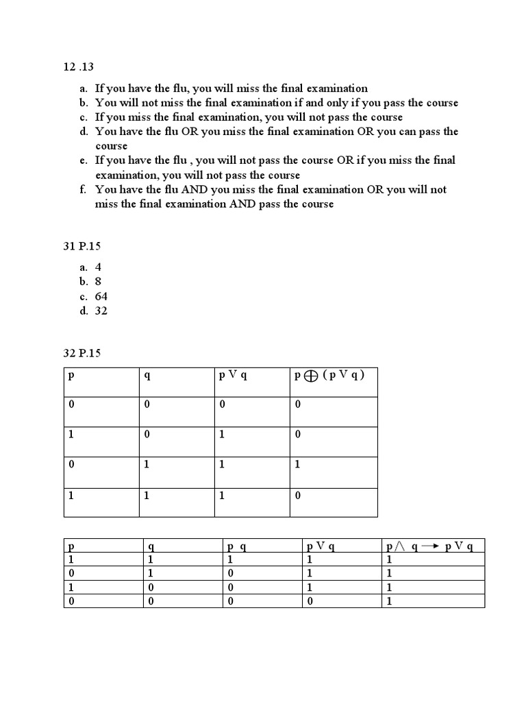 Homework Discrete Maths | PDF