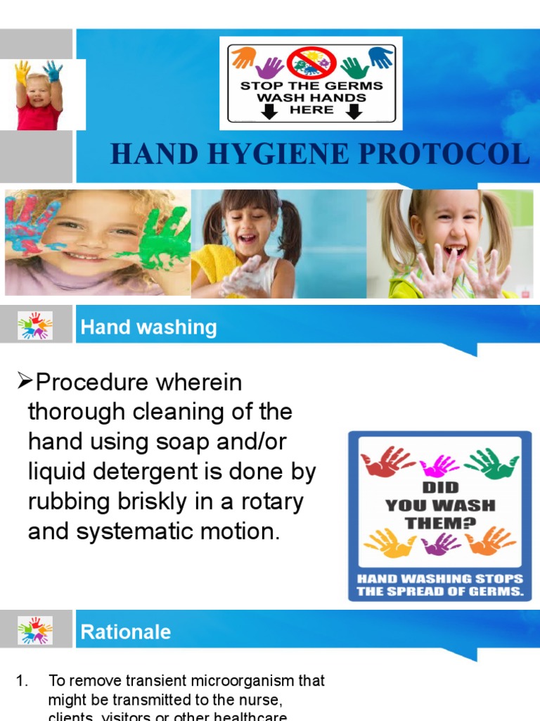Hand Hygiene Protocol Revised | PDF