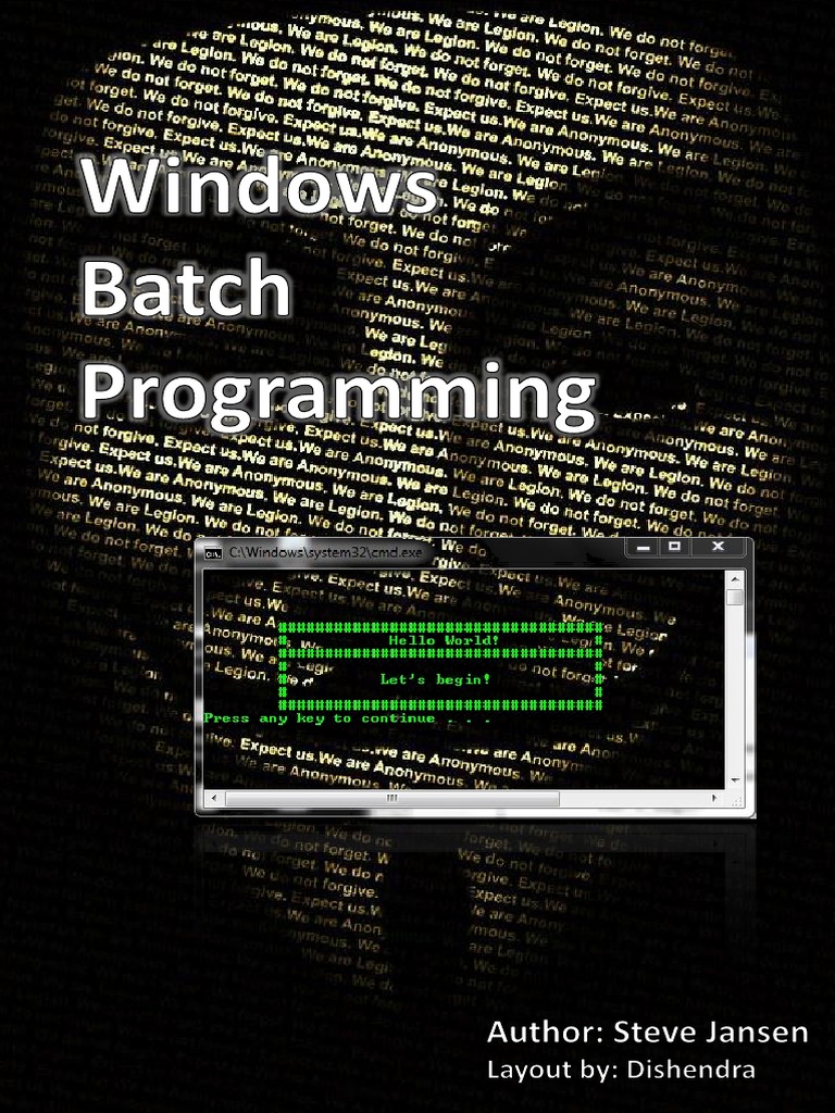Batch Windows | PDF | Command Line Interface | Parameter (Computer Programming)
