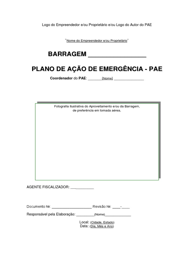 Aud 37 Modelo de PAE | PDF | Vertedouro
