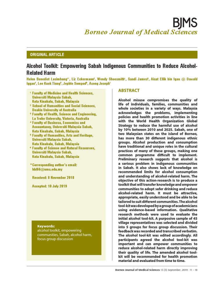 Alcohol Toolkit | PDF | Alcoholism | Malaysia