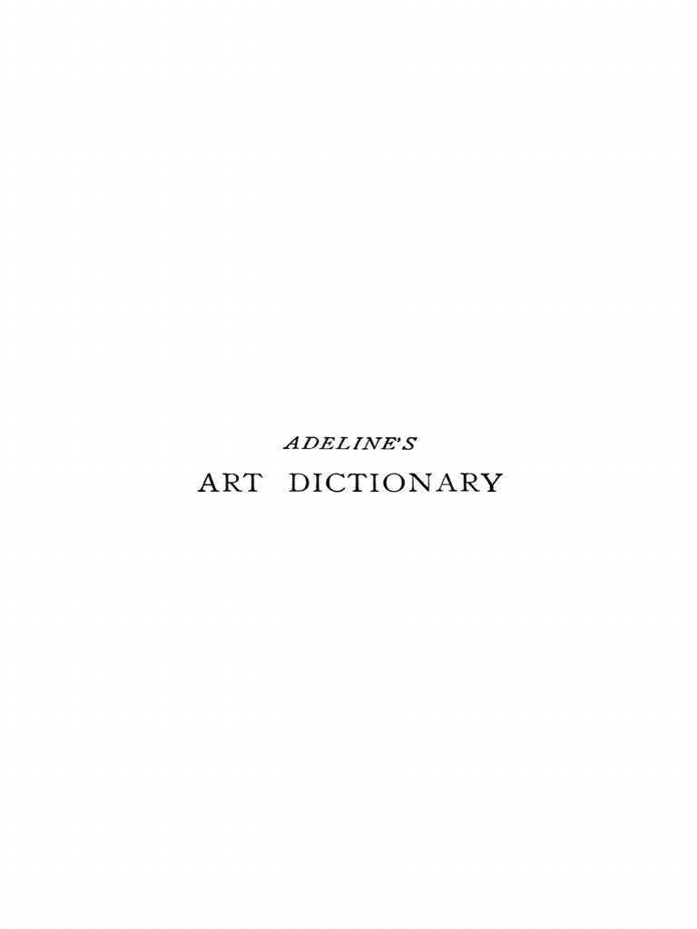 Art Dictionary | PDF