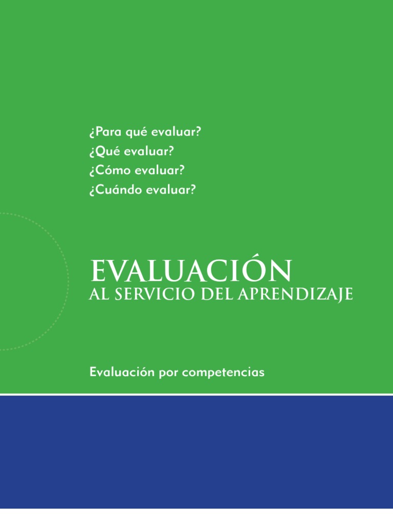 Evaluacion Al Servicio de Los Aprendizajes - 0 | PDF | Evaluación | Aprendiendo estilos